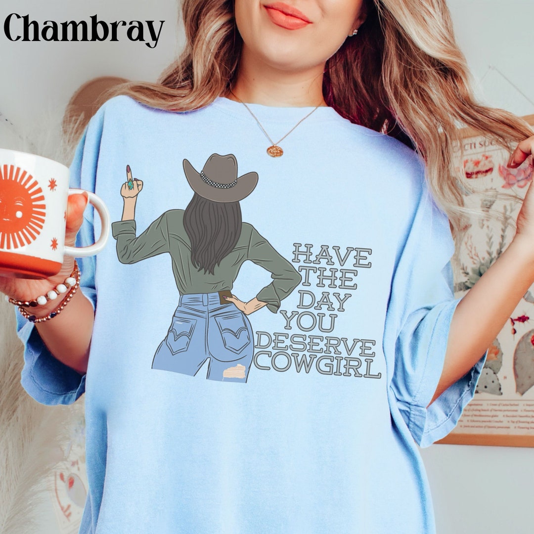 Funny Cowgirl Shirt Cute Retro Rodeo Tshirt Cowboy Western Graphic Tee ...