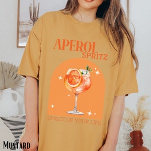 Aperol Spritz Shirt Retro Cocktail Tshirt Funny Social Hour Girls Club ...