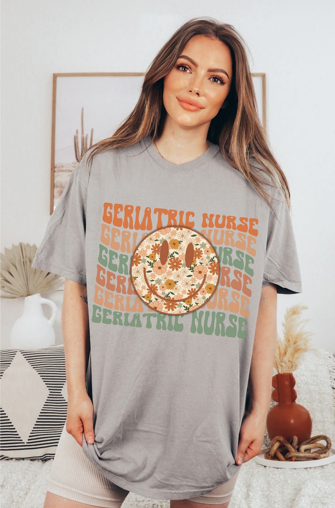 Geriatric Nurse Shirt Cute Gerontological Nursing Tshirt Matching Team ...
