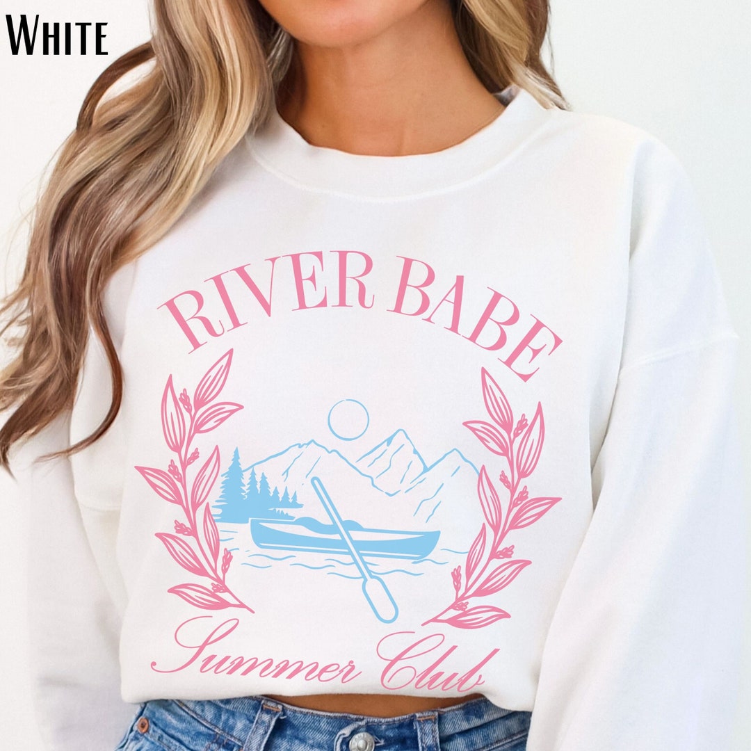 River Babe Sweatshirt Cute Beachy Sweater Funny Coconut VSCO Girl ...