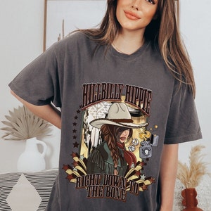 Hillbilly Hippie Shirt Cute Cowgirl Country Music Tshirt for Concert ...