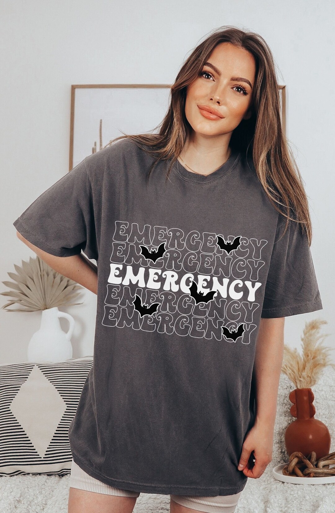 Retro Halloween Emergency Department Shirt Spooky Emergency Room ...