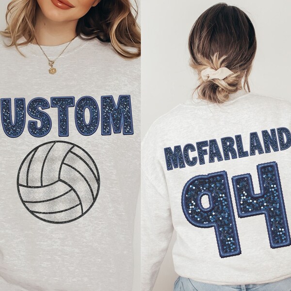 Custom Volleyball Sweater - Etsy