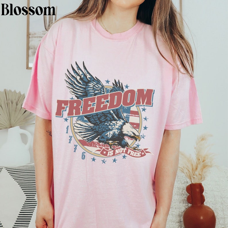 Freedom is Not Free Shirt 4th of July Tshirt Retro Patriotic American ...