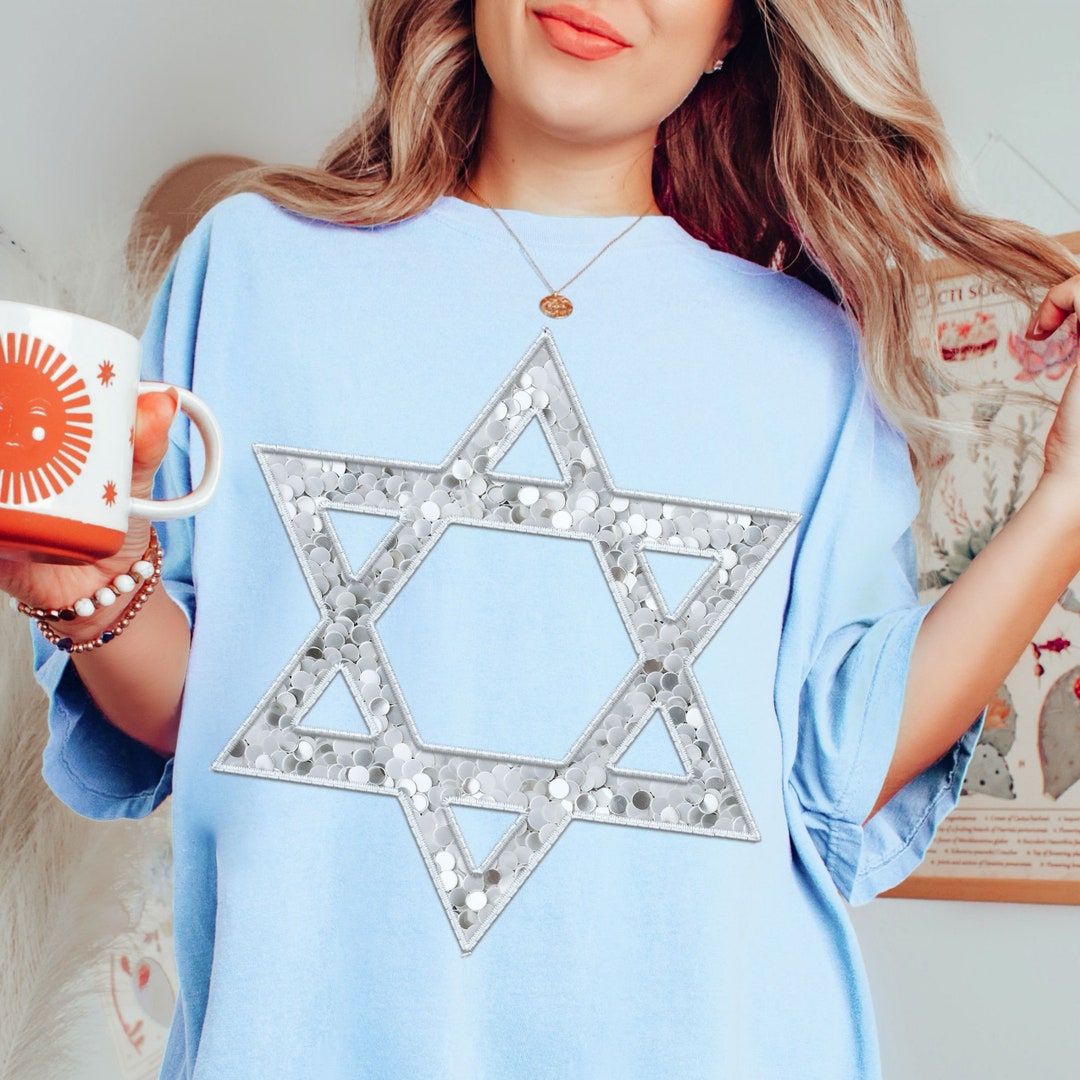 Cute Star of David Shirt Preppy Jewish Tshirt Trendy Israel Tee for ...