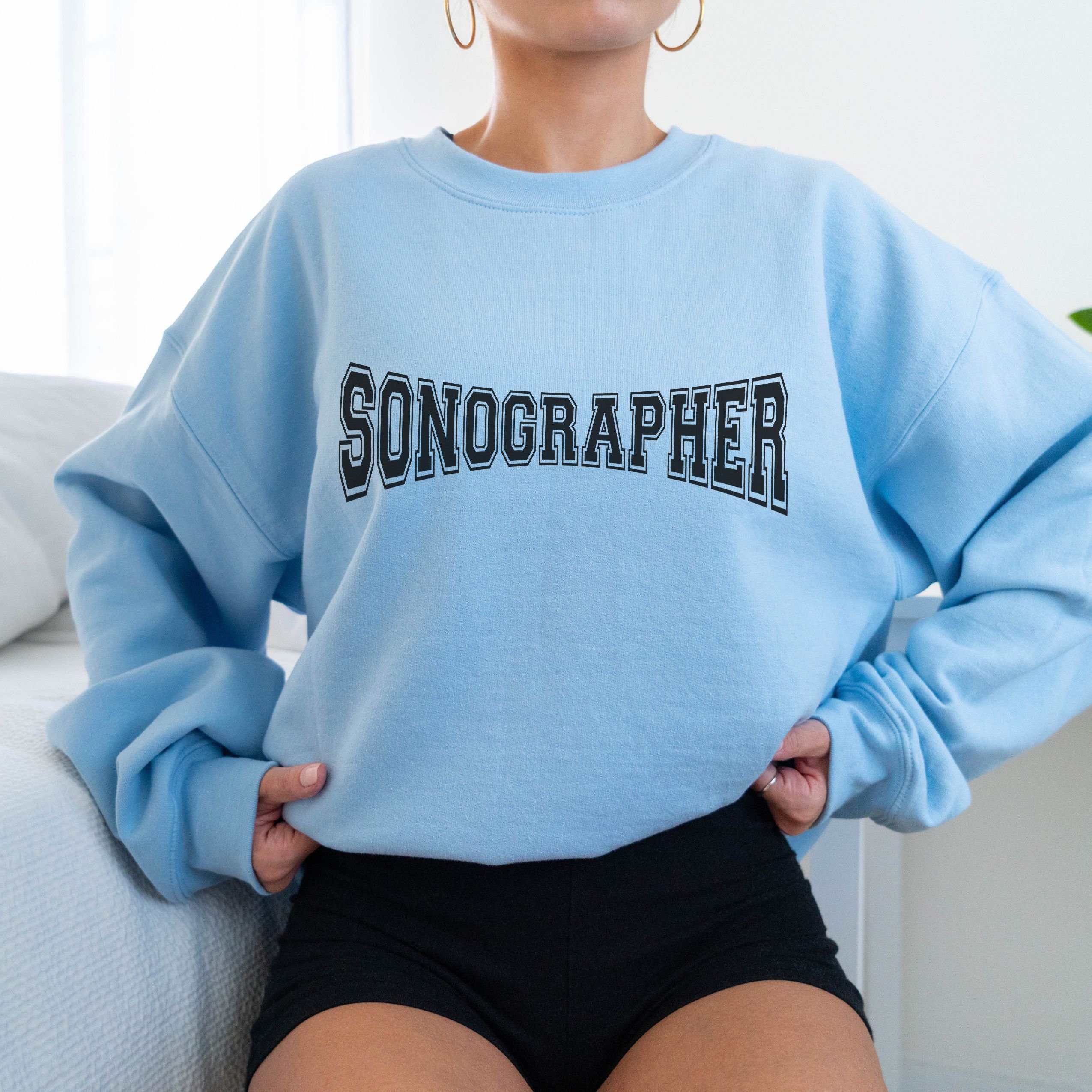 Preppy Sonographer Sweatshirt Ultrasound Tech Womens Crewneck - Etsy