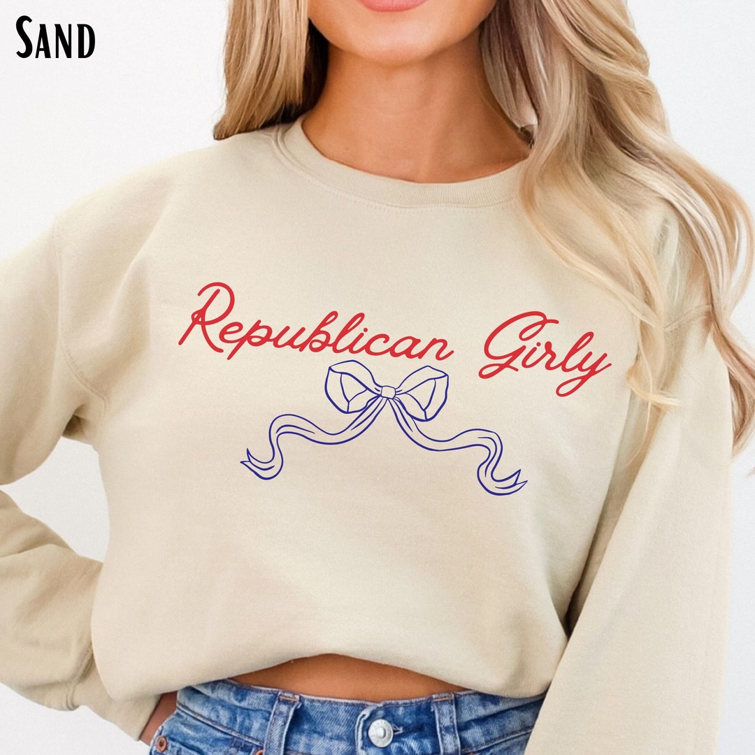 Coquette Republican Girly Sweatshirt Cute American Election Sweater ...