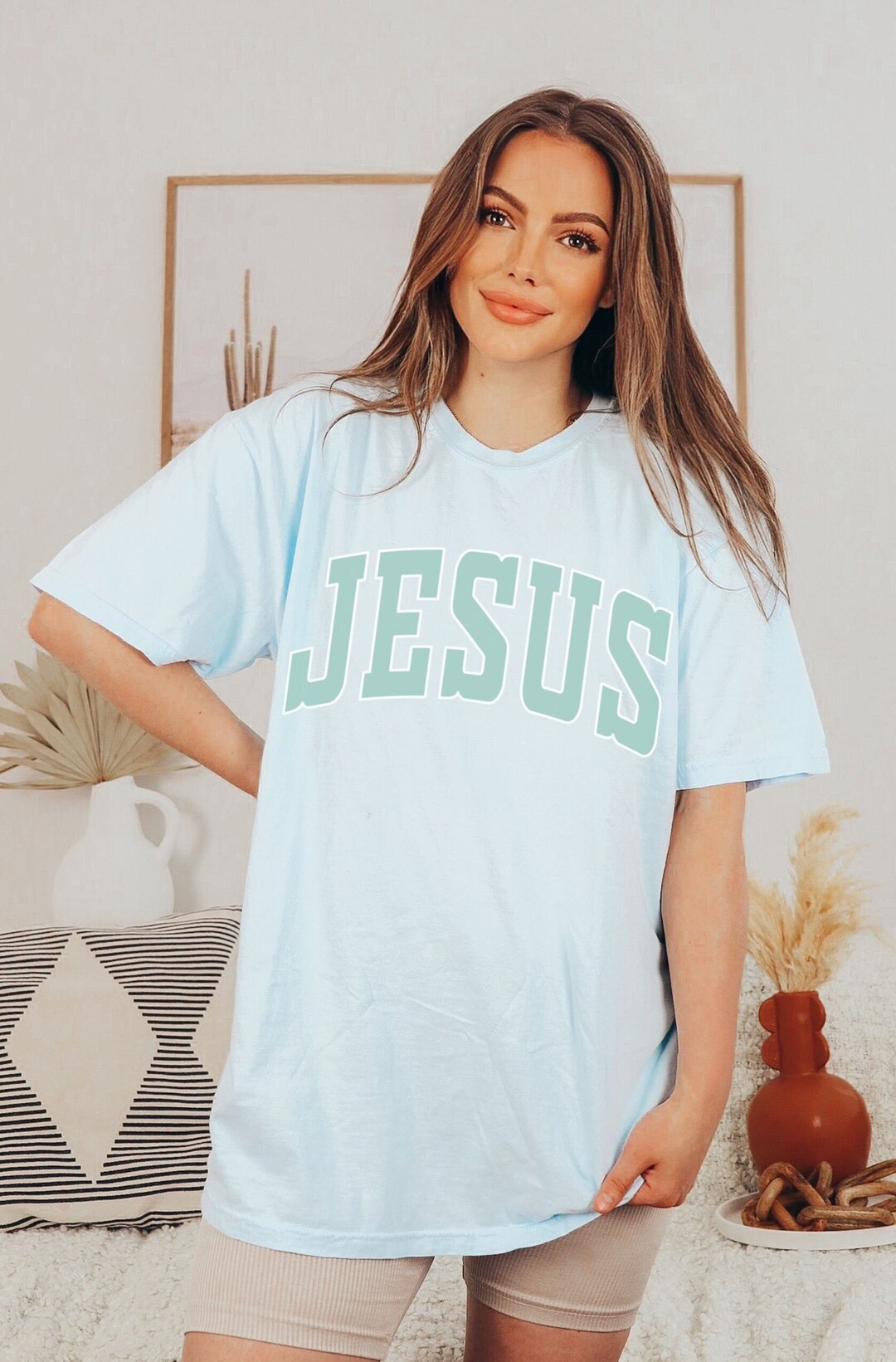 Jesus Shirt Cute Christian Tshirt Religious Bible Verse Tee Positive ...