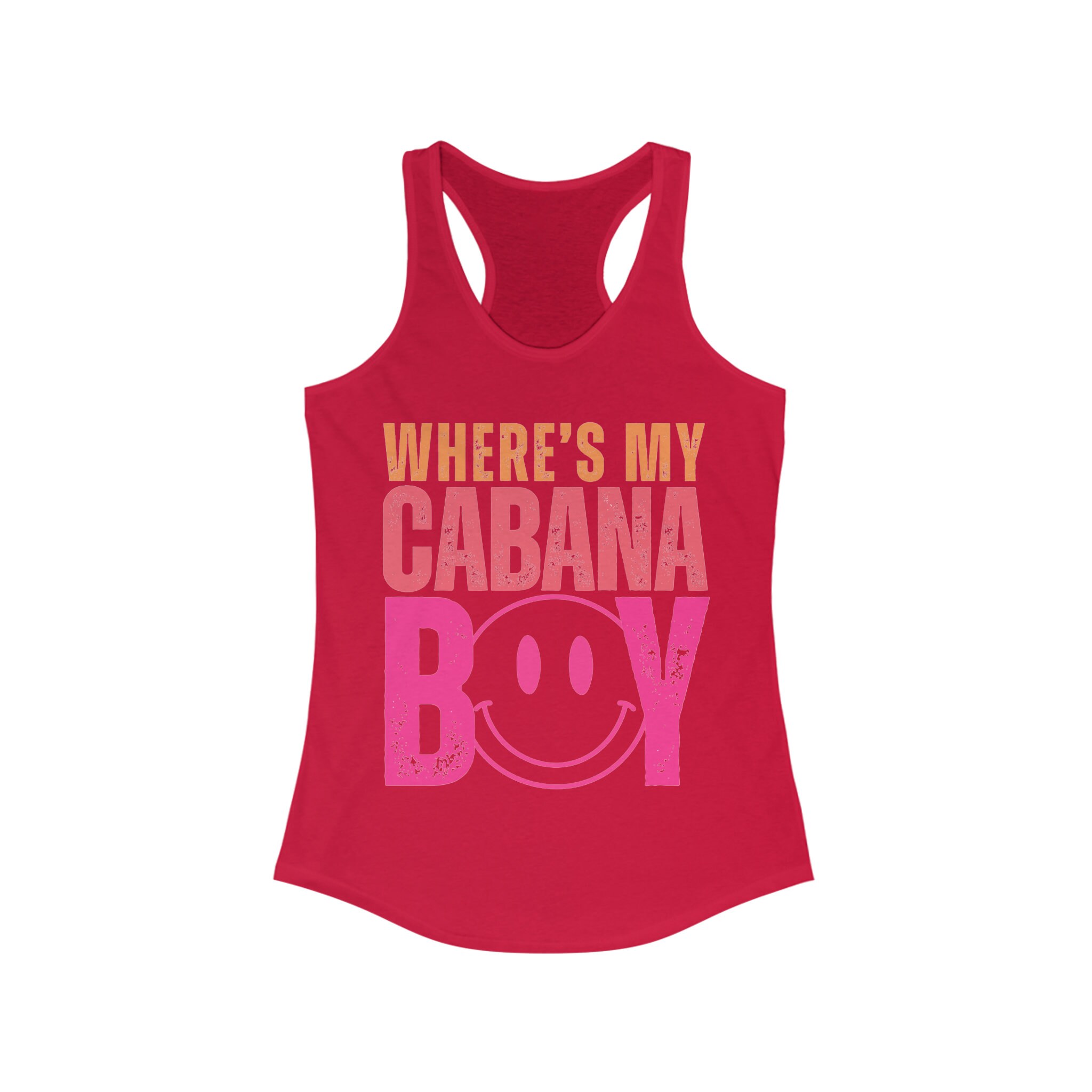 Where's My Cabana Boy Tank Top Funny Beachy Racerback Cute Preppy ...