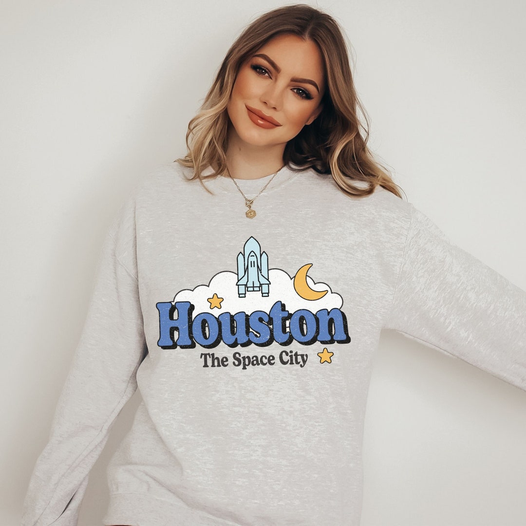 Retro Houston Sweatshirt Cute Vintage Texas Oversized Sweater Houston ...
