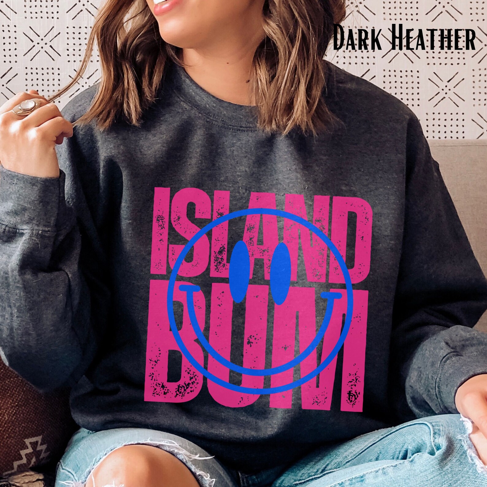 Cute Island Sweatshirt Retro Beachy Bum Sweater Coconut VSCO Girl ...