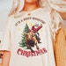 Rodeo Santa Shirt Western Christmas Oversized Tshirt Cowboy Xmas Tee ...