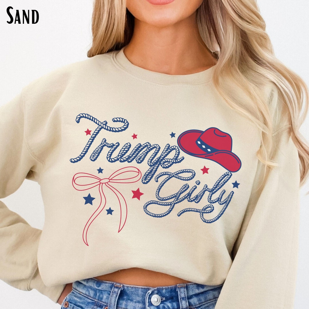 Coquette Trump Girly Sweatshirt Cute American Election Sweater Preppy ...