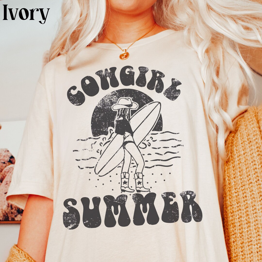 Coastal Cowgirl Shirt Cute Vintage Beachy Tshirt Country Western Rodeo ...