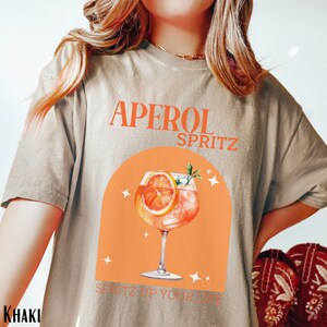 Aperol Spritz Shirt Retro Cocktail Tshirt Funny Social Hour Girls Club ...
