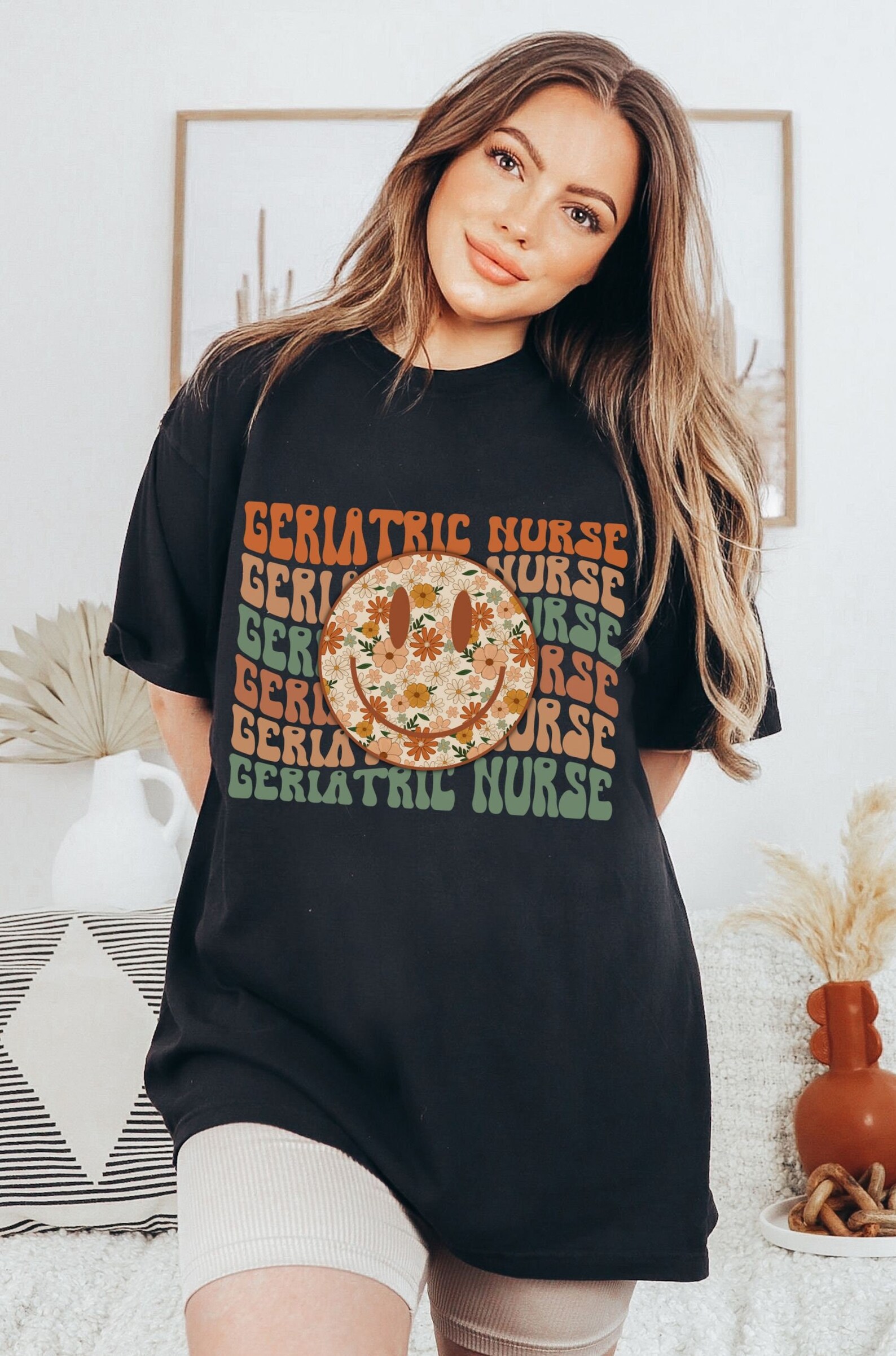 Geriatric Nurse Shirt Cute Gerontological Nursing Tshirt Matching Team ...
