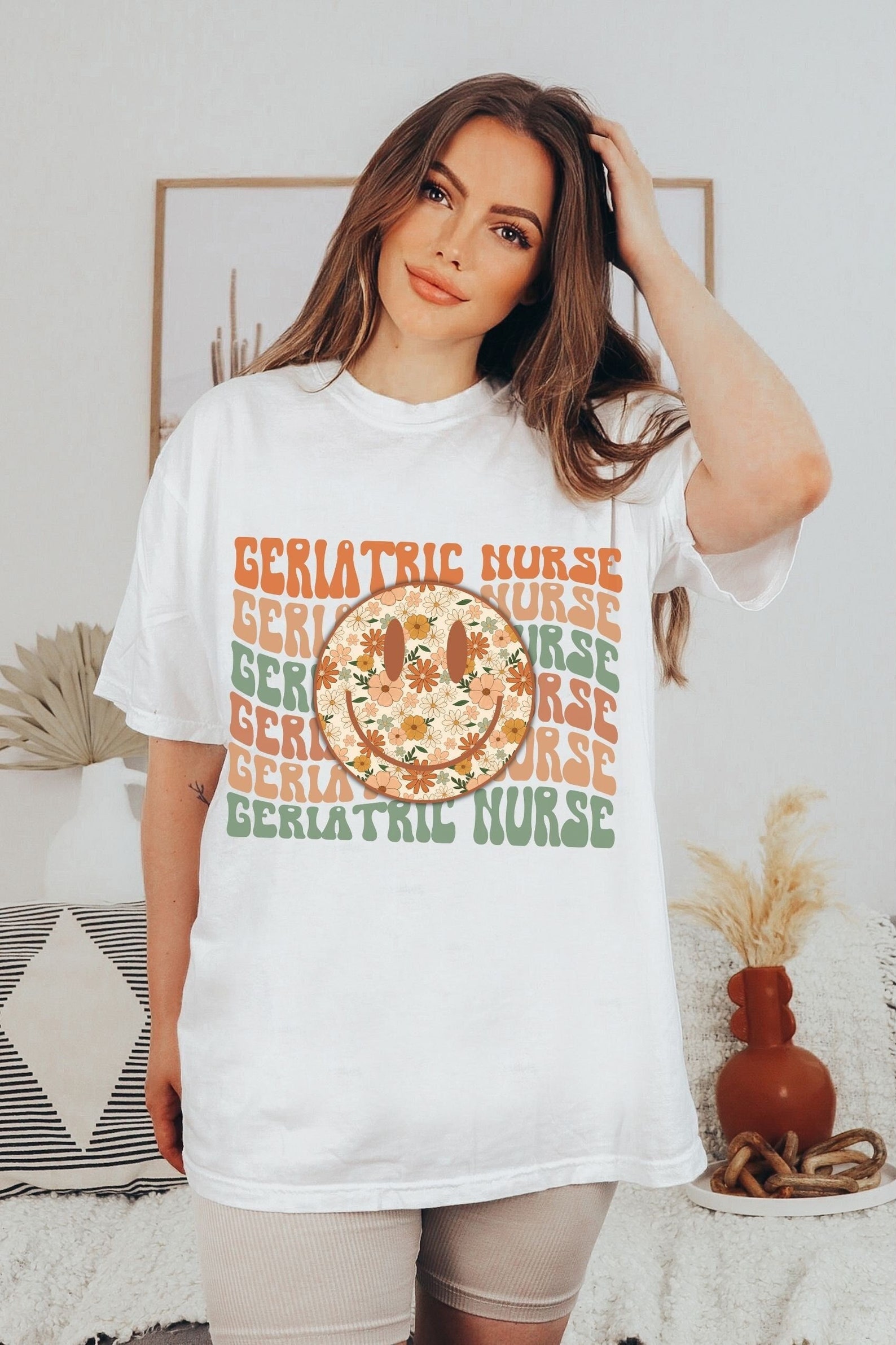 Geriatric Nurse Shirt Cute Gerontological Nursing Tshirt Matching Team ...