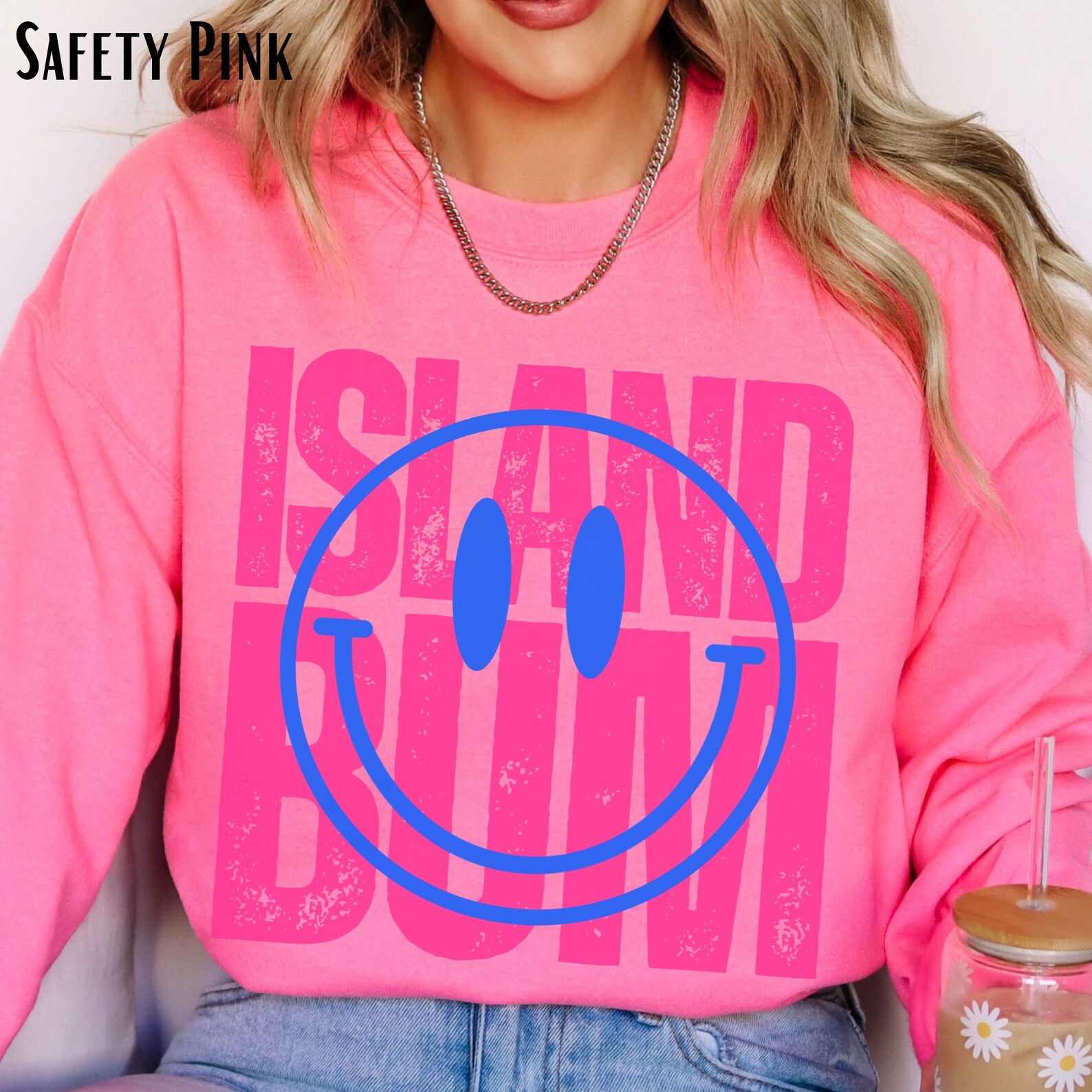 Cute Island Sweatshirt Retro Beachy Bum Sweater Coconut VSCO Girl ...