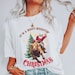 Rodeo Santa Shirt Western Christmas Oversized Tshirt Cowboy Xmas Tee ...