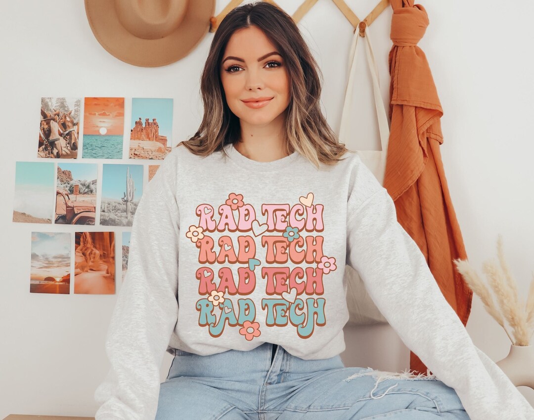 Rad Tech Sweatshirt Cute Radiology Technologist Sweater Retro Xray ...