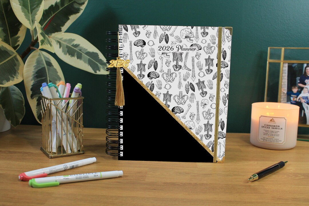 2026 Dated Weekly Planner | Customizable Layout and Cover | Anatomy ...