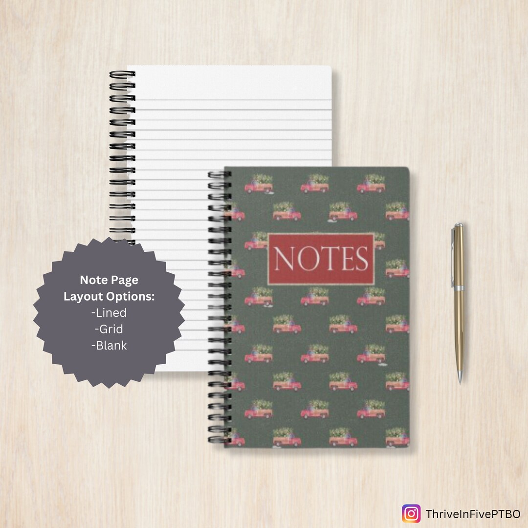 Cuaderno Coil Lineado con regla, en blanco o con cuadrícula de puntos ...