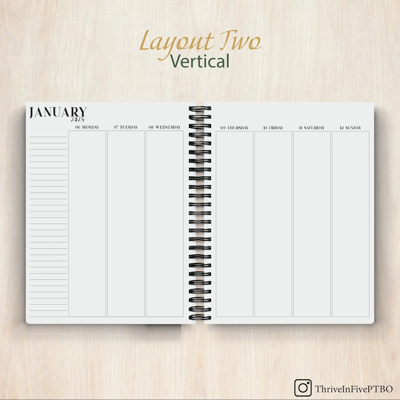 2026 Dated Weekly Planner | Customizable Layout and Cover | Ravens and ...