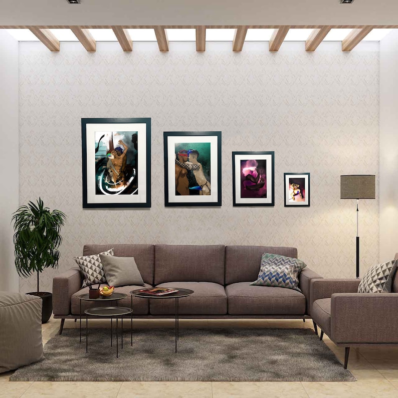 Uplifting POC Transgender Anime Drawing Art Print in Color - Etsy