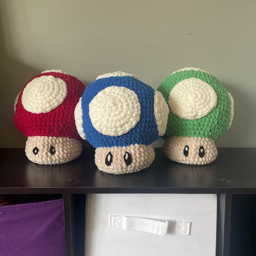 Crochet Super Mario Mushroom Plush - Etsy