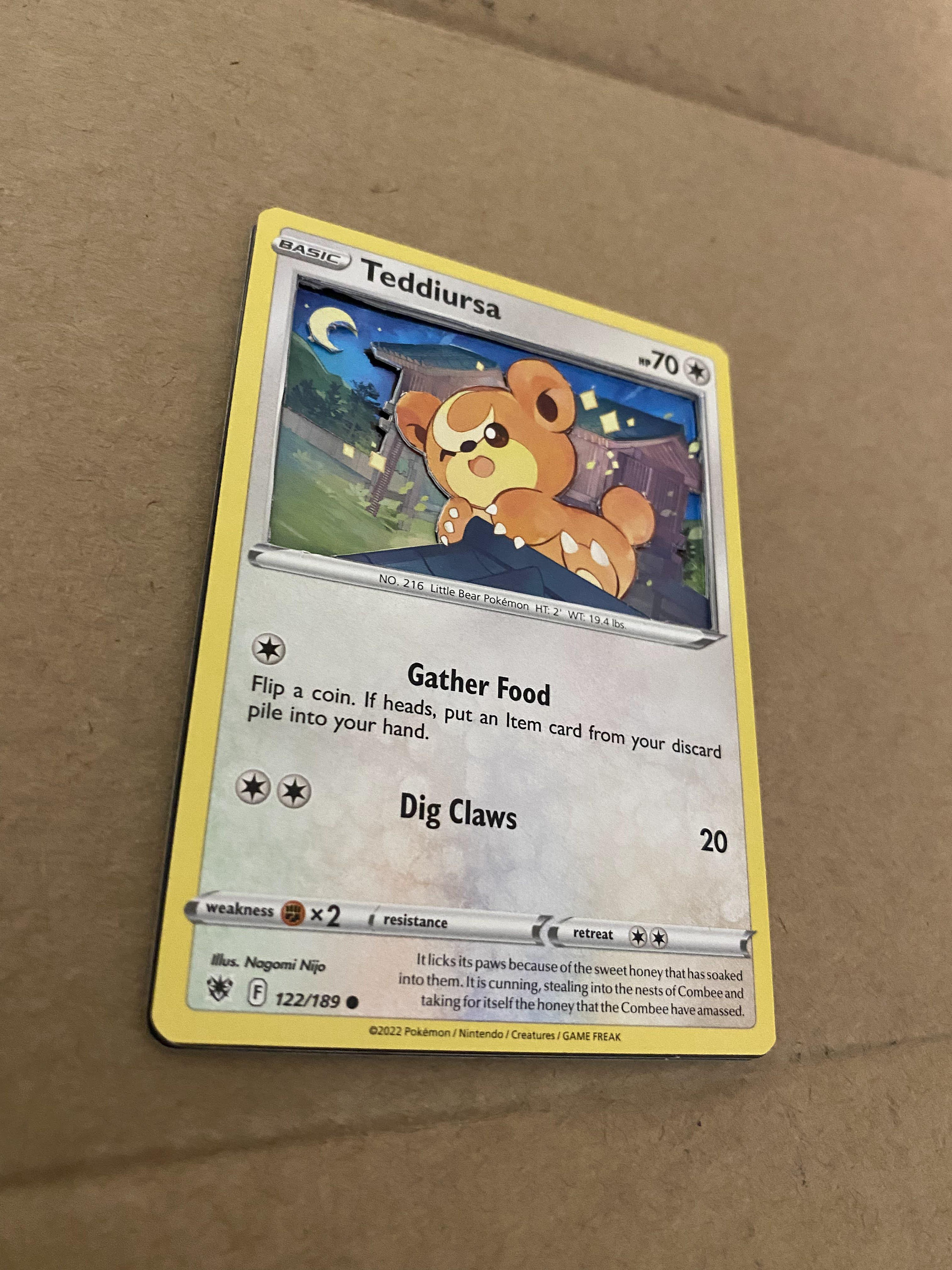Teddiursa Card