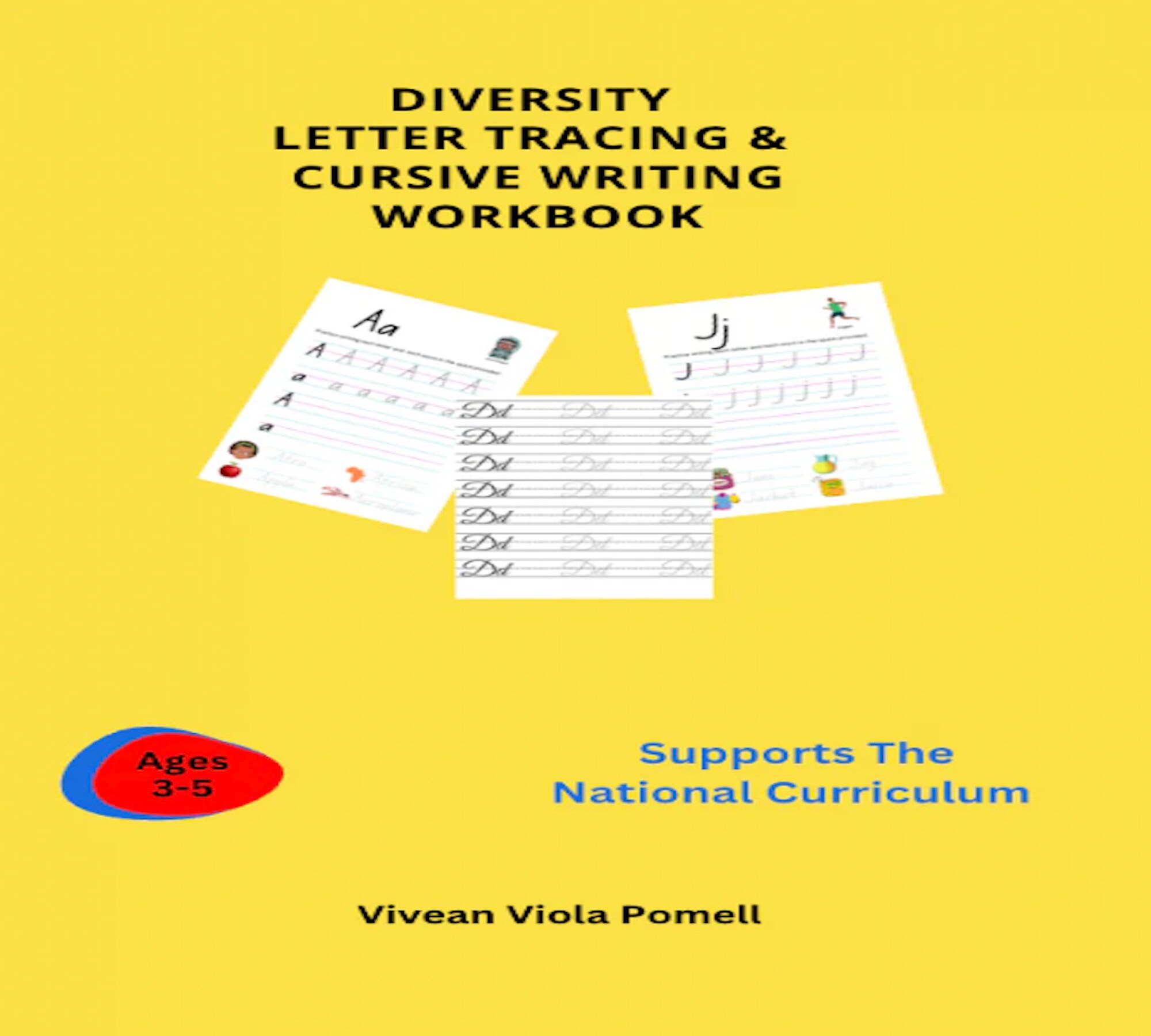 Diversity Letter Tracing & Cursive Writing Workbook: 3-5 Years - Etsy