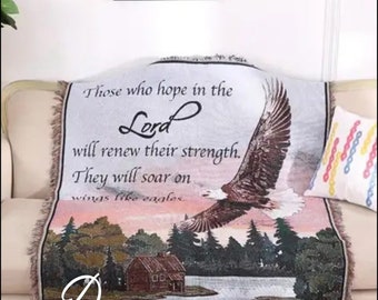 Bible Verse Woven Blanket - Etsy