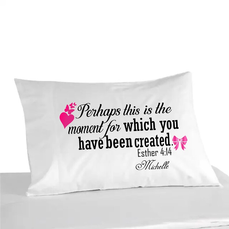 Personalized Prayer Pillowcase With Name and Scripture: Christian ...