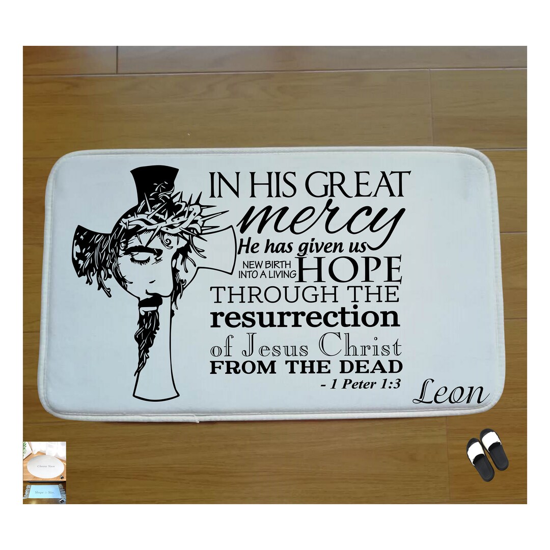 Personalized Prayer Mats "in HIS Mercy" Church Gift, Christian Gifts ...