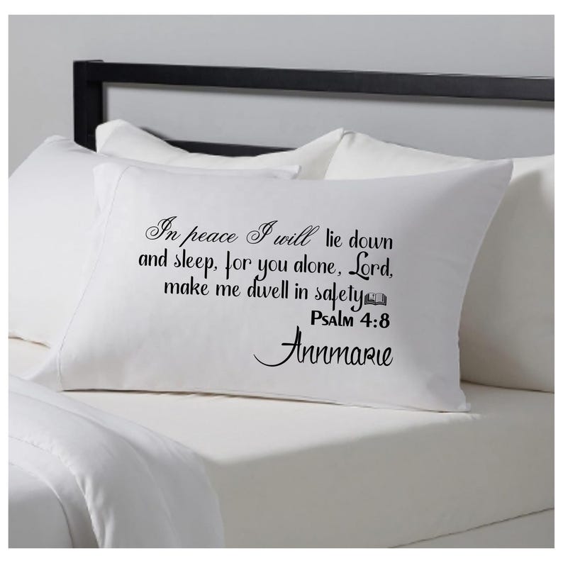 Personalized Prayer Pillowcase With Name and Scripture: Christian ...