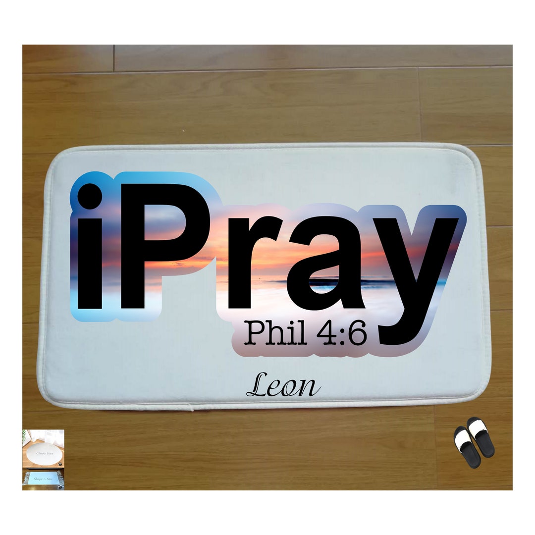 Personalized Christian Prayer Mat: Plush Velvet Religious Gift - Etsy