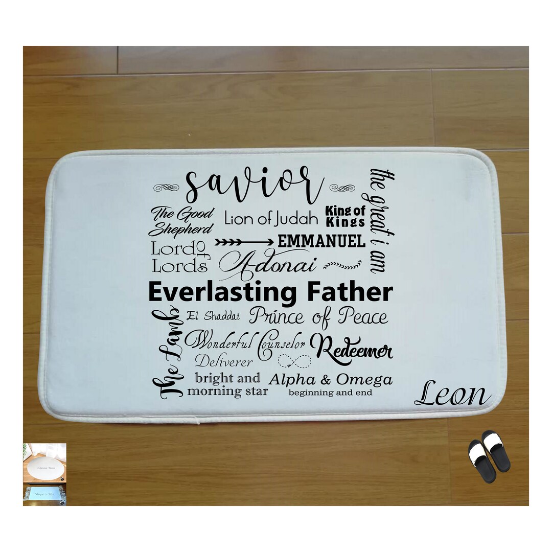 Christian Prayer Mat With Name| Religious Gift| Inspirational Gift ...