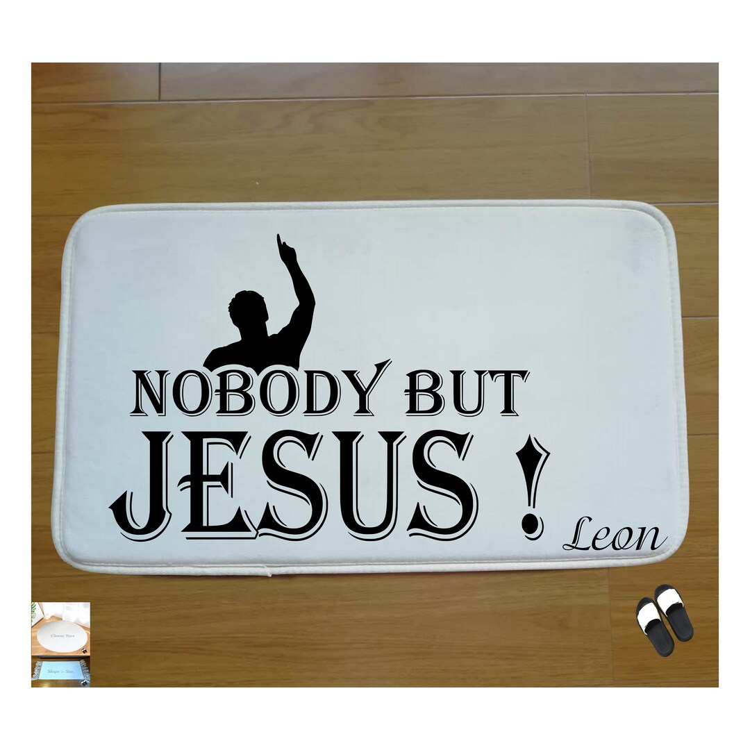 Personalized Prayer Mats "nobody BUT Jesus" Church Gift, Christian ...