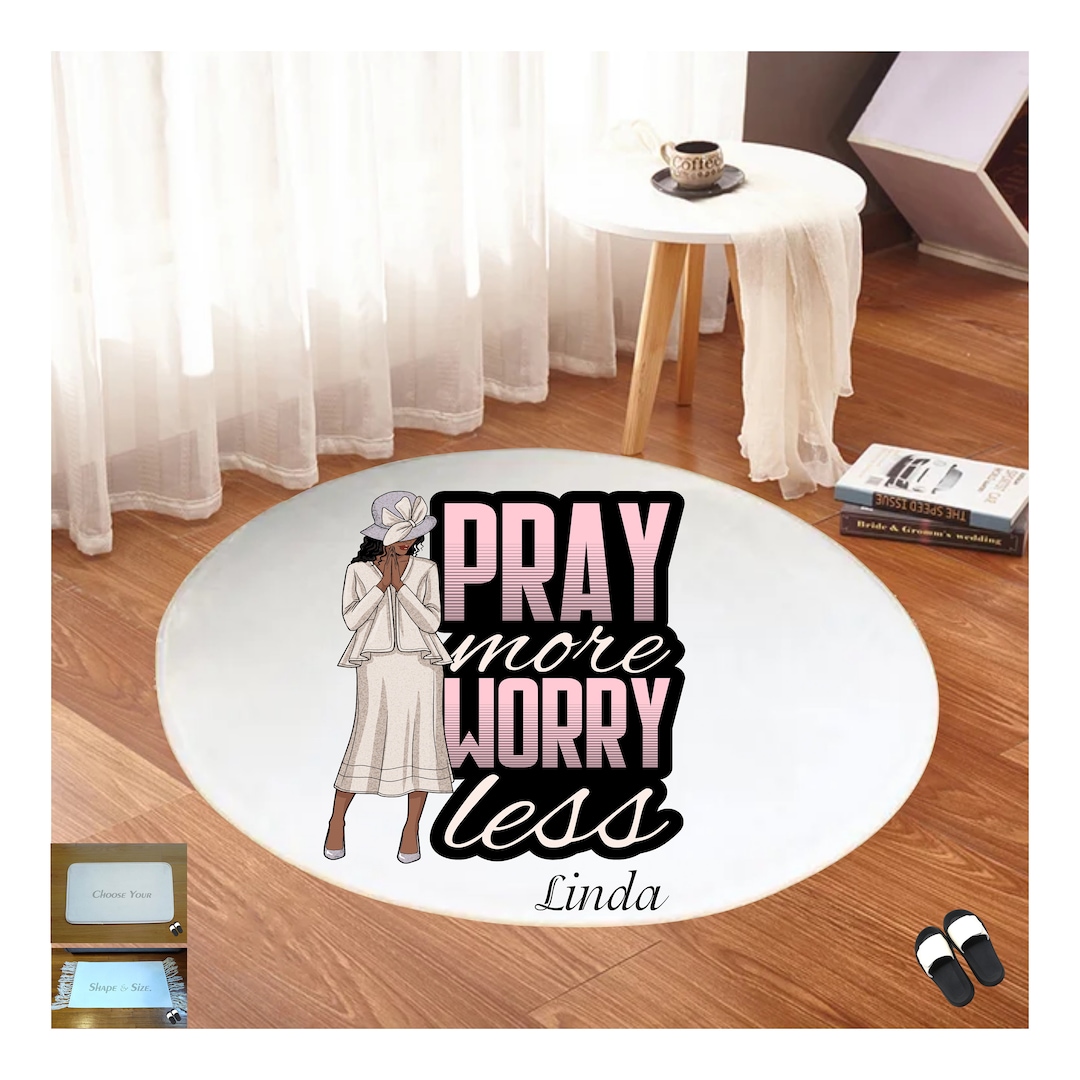 Personalized Christian Prayer Mat: Plush Velvet Religious Gift - Etsy