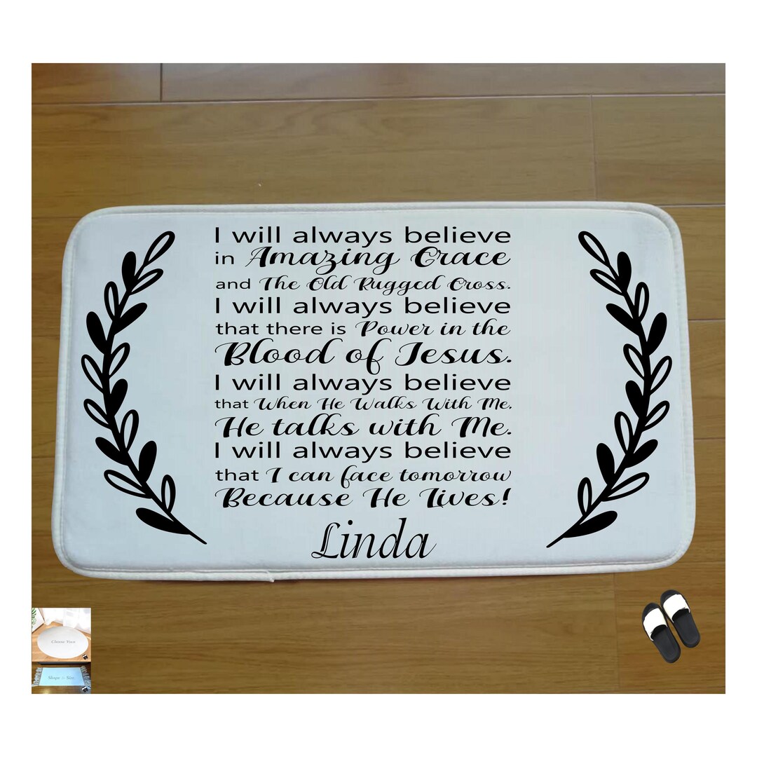 Personalized Christian Prayer Mat: Plush Velvet Religious Gift - Etsy