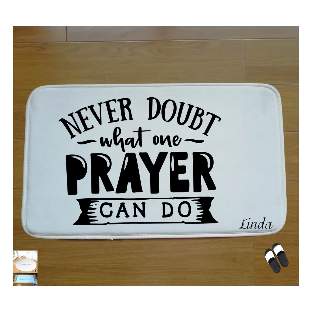 Personalized Christian Prayer Mat: Plush Velvet Religious Gift - Etsy