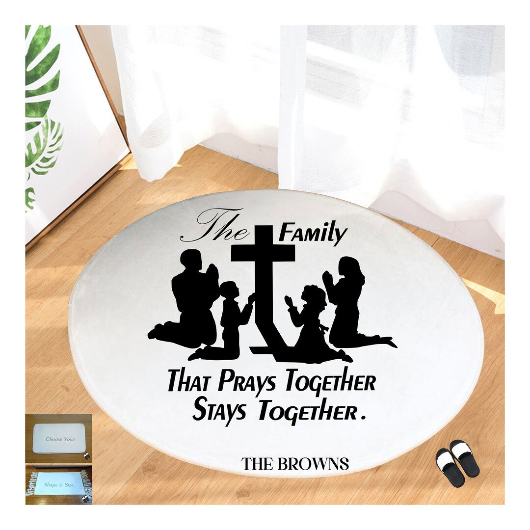 Personalized Christian Prayer Mat: Plush Velvet Religious Gift - Etsy