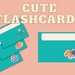 Cute Stylish Flashcards. 30 Different Styles - Etsy