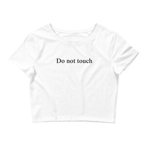 MISAMO Mina Sana Momo Do Not Touch Womens Crop Tee Twice Once - Etsy