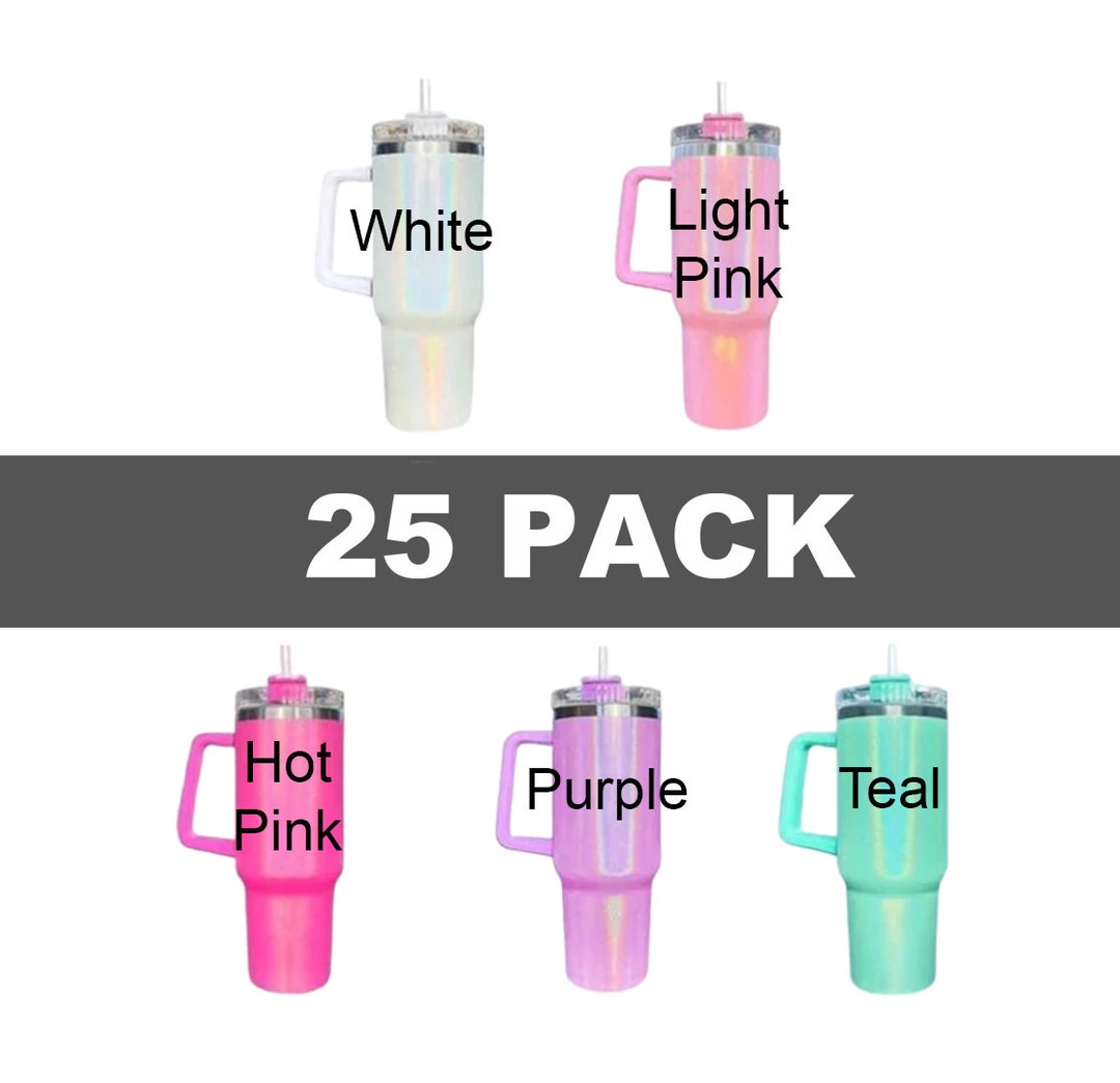 25 PACK - 40oz Metallic Sublimation Tumbler - FREE SHIPPING - Etsy
