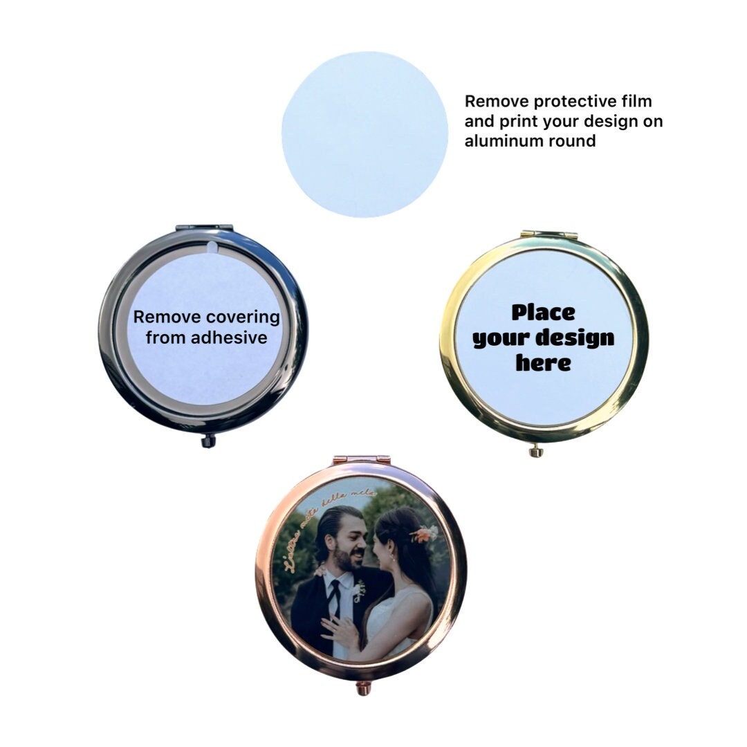 Compact Mirror Sublimation Blank - Multiple Finishes - Etsy