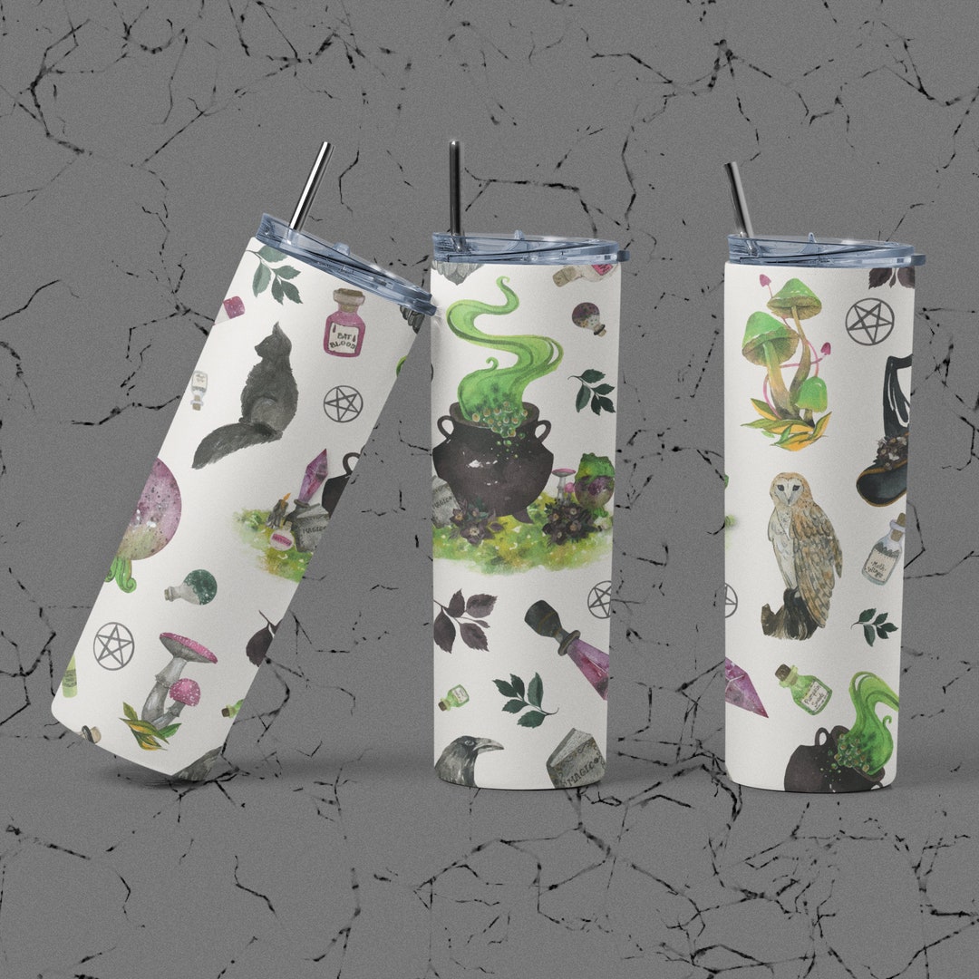 Wizard 20oz Straight Tapered Tumbler Wrap, Sublimation, PNG, Digital ...