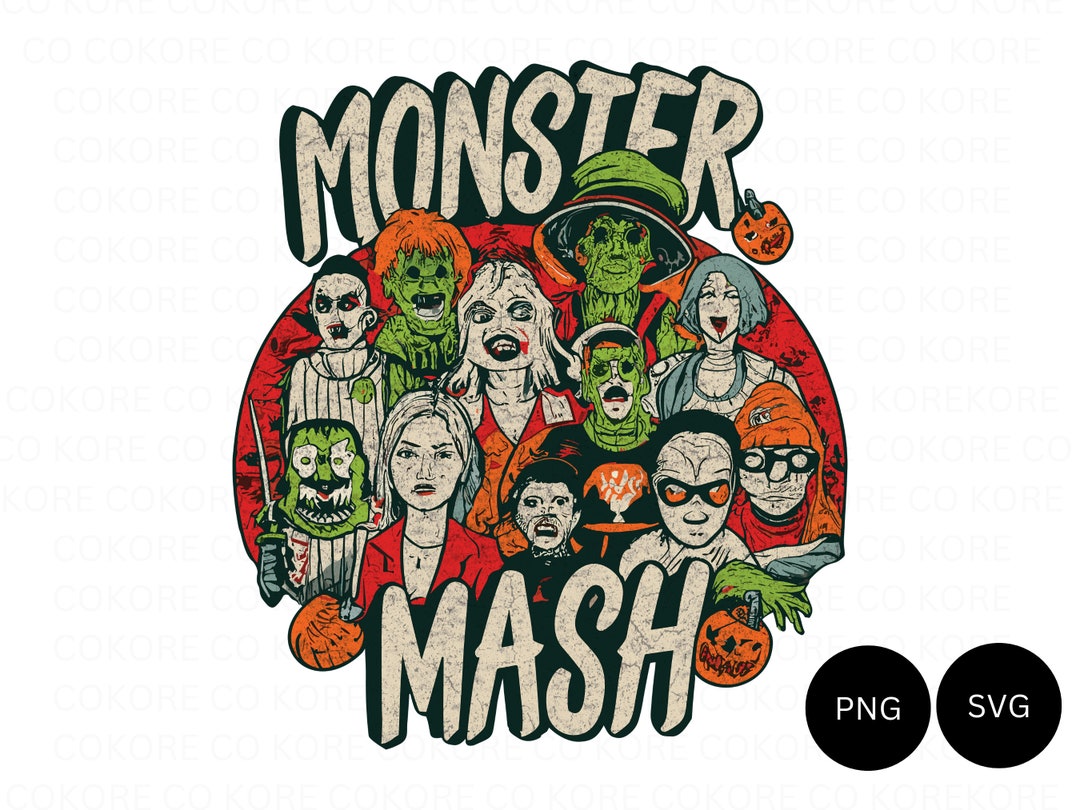Halloween Png, Horror SVG, Monster Mash Png, Monster Design, Monster ...