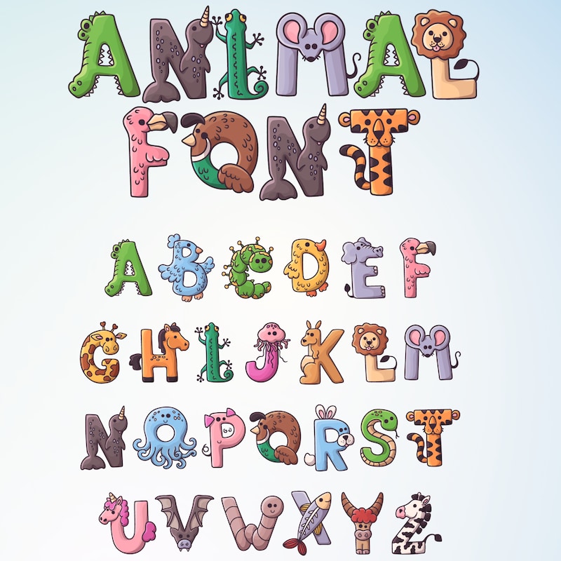 Doodle Alphabet - Etsy