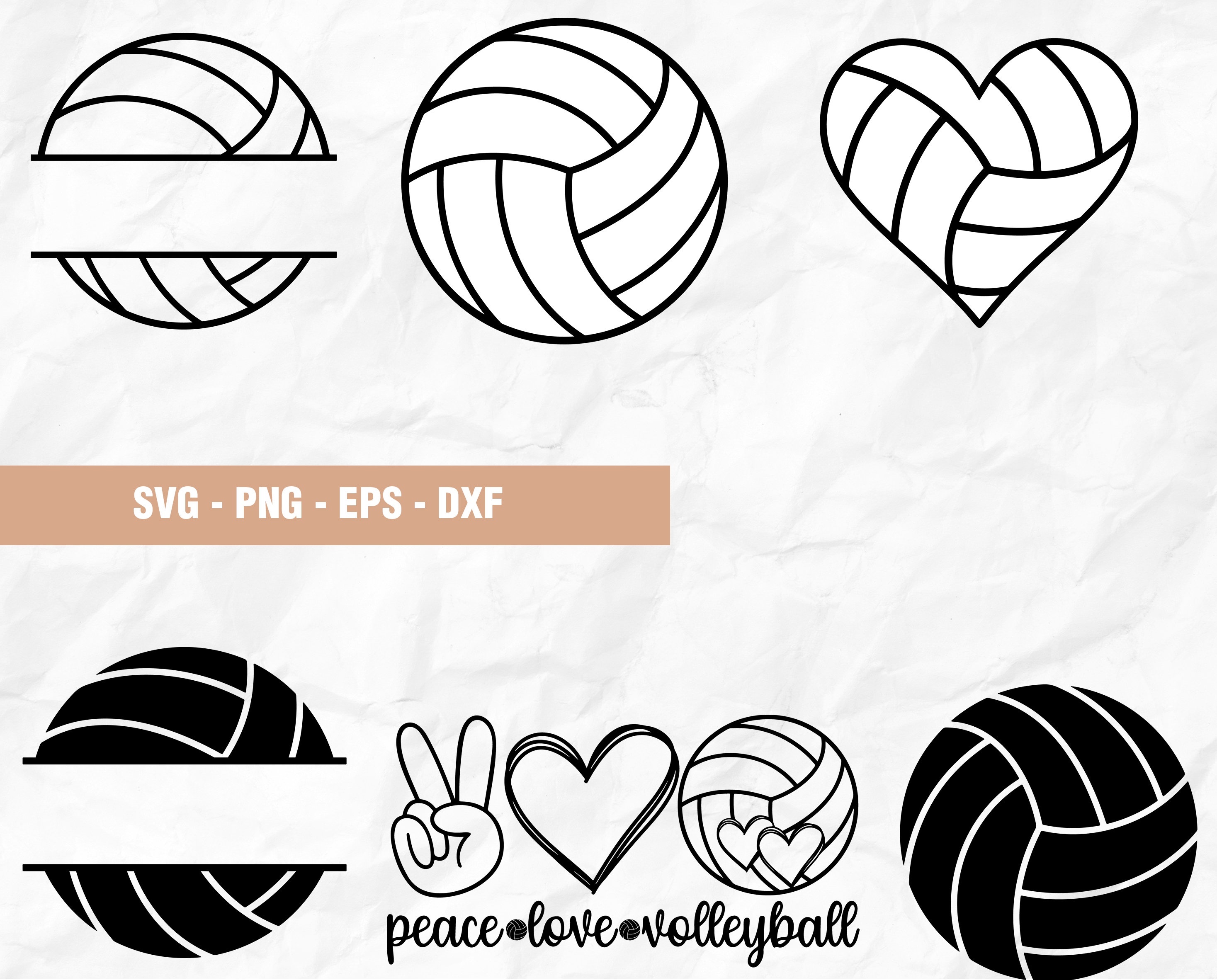 Voleibol SVG Bundle / Voleibol Corazón PNG / Diseño de - Etsy México
